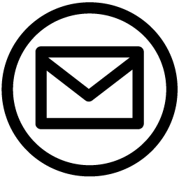 Email Logo Flat Black Circle Free PNG Transparent Background 256x256px ...