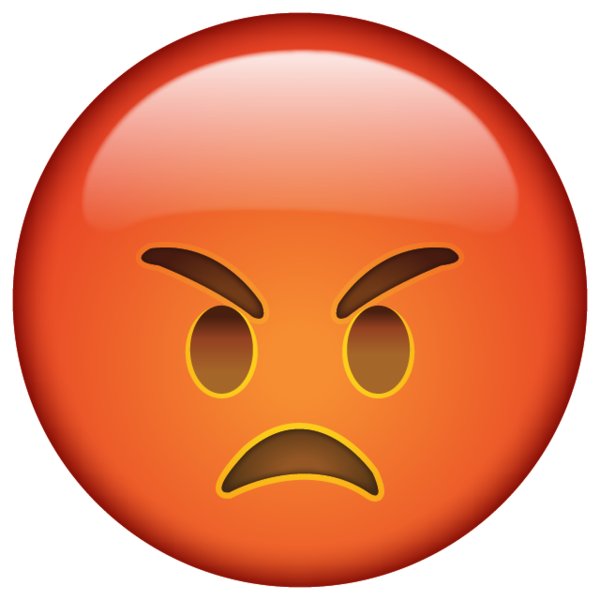 Red Very Angry Emoji Icon Clipart PNG Transparent Background 600x600px ...