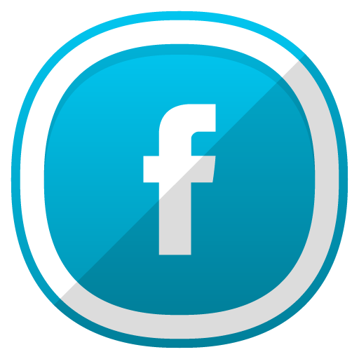 Cute Turquoise Facebook Icon Free PNG Transparent Background 512x512px ...