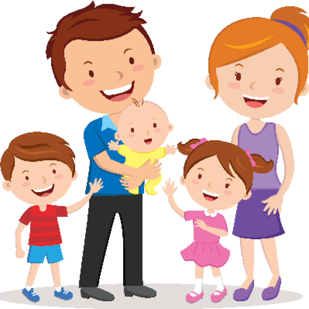 Cartoon Family Clipart PNG Transparent Background 1024x1024px ...