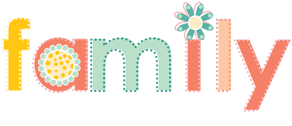 Shaped Colorful Family Writing Patterned Clipart PNG Transparent ...