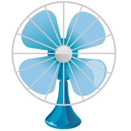 Blue Fan Clipart PNG Transparent Background 256x256px - Filesize ...