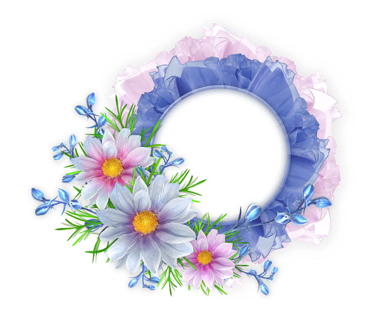 Beautiful Flowers Photoshop Frames Wallpapers Designs PNG Transparent ...