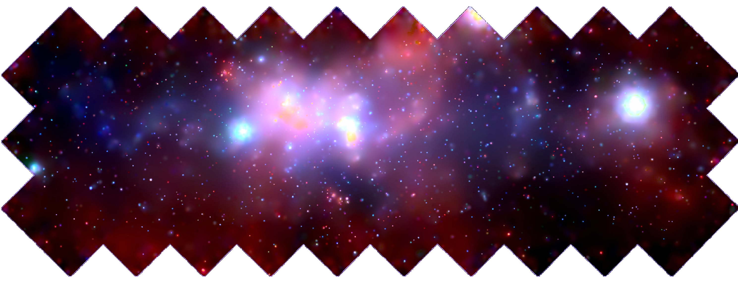 Milky Way Galaxy Center Chandra PNG Transparent Background 2978x1148px ...