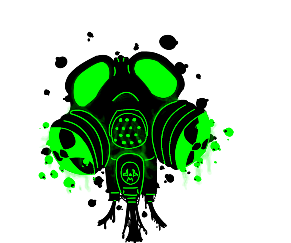 Gas Mask Green Toxic PNG Transparent Background 979x816px - Filesize ...