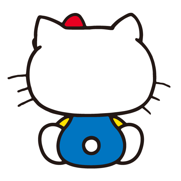 Back View Hello Kitty Clipart Wallpaper PNG Transparent Background ...