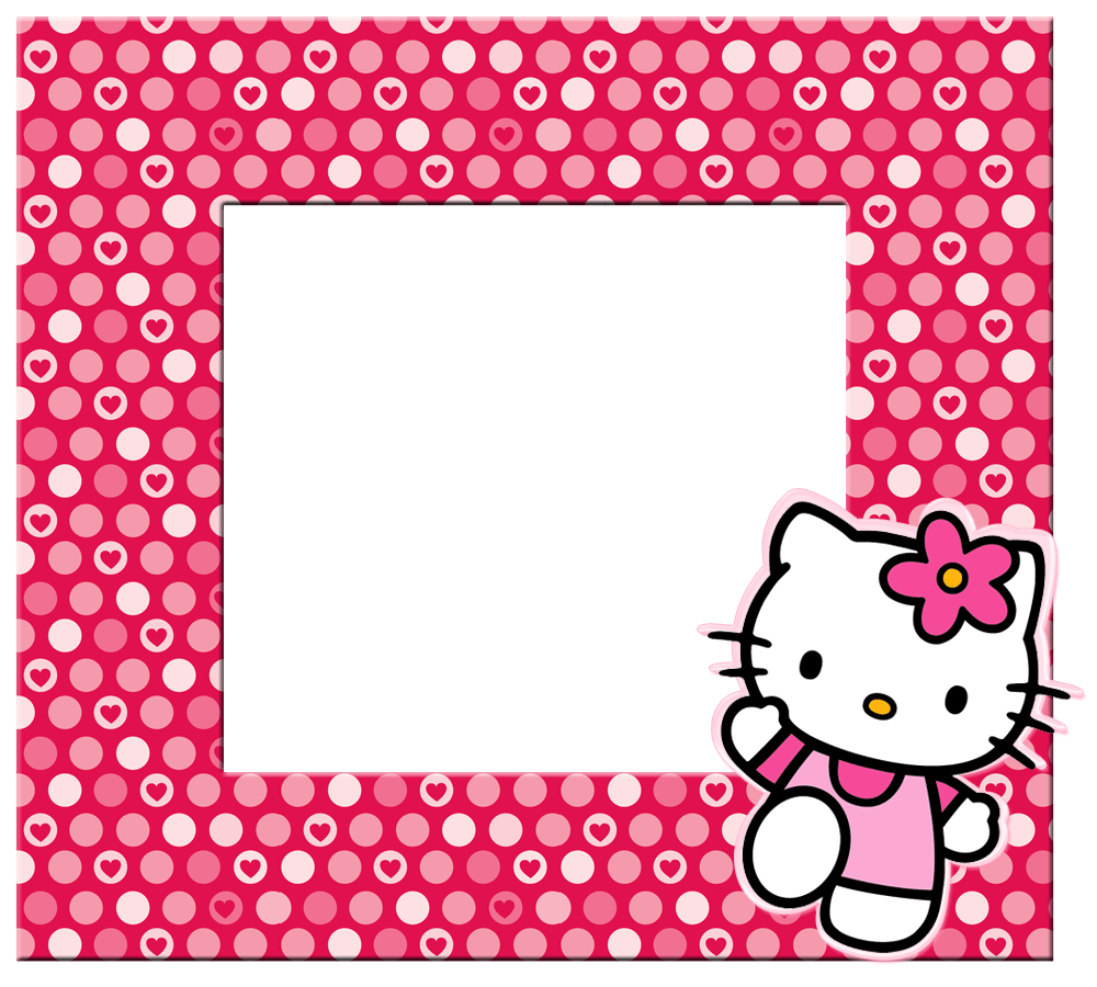 Square Frame With Pink Hello Kitty Pictures Hd PNG Transparent ...