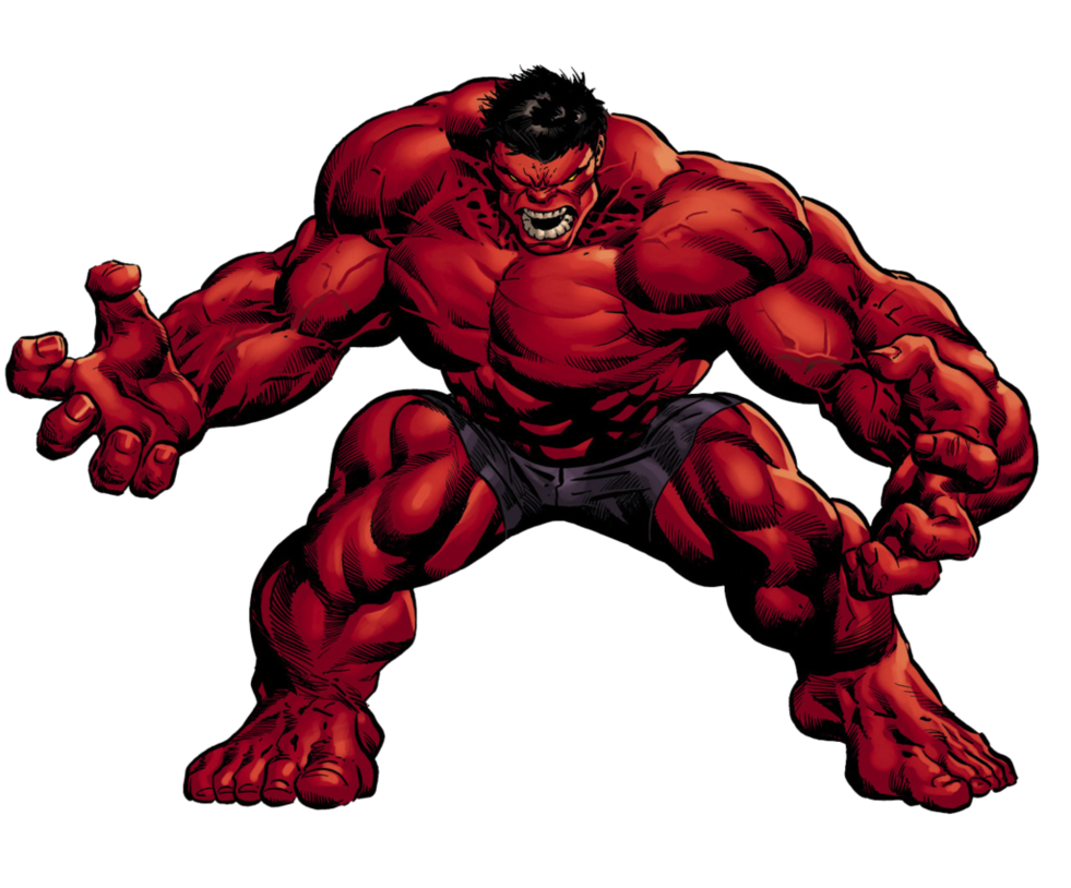 Red Angry Hulk Hd PNG Transparent Background 981x814px - Filesize ...