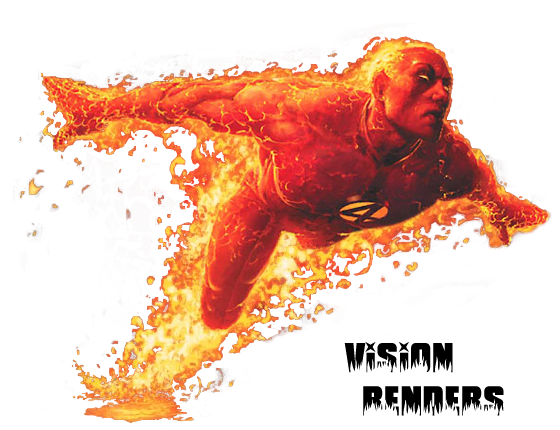 Dark Designs Human Torch Render Images PNG Transparent Background ...