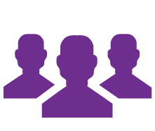 Triple Purple Human Profile Free PNG Transparent Background 221x186px ...