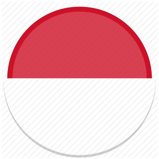Circle Flag Flags Indonesia Round Icon PNG Transparent Background ...