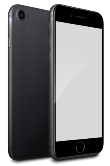 Front And Rear View Gray Iphone 7 Clipart PNG Transparent Background ...