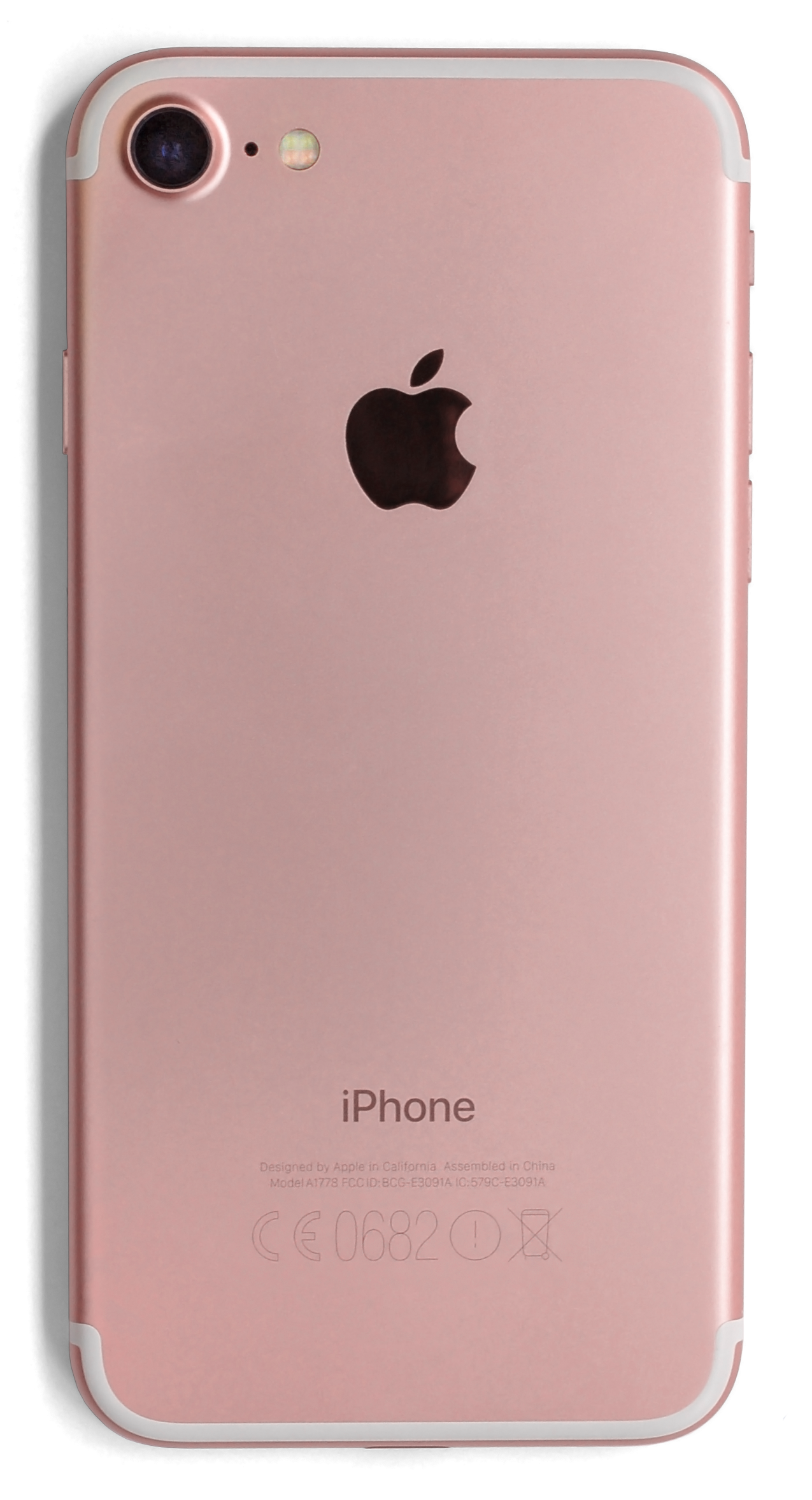 Iphone 7 Rose Gold Back View Free PNG Transparent Background ...