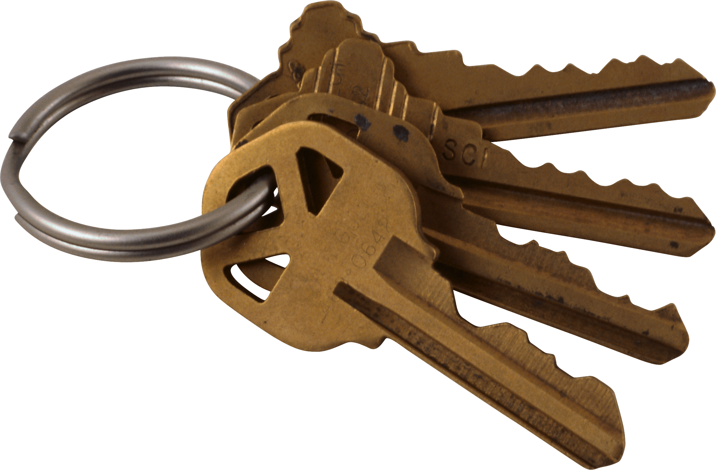 Old Copper Keys Free Cut Out PNG Transparent Background 2279x1498px ...
