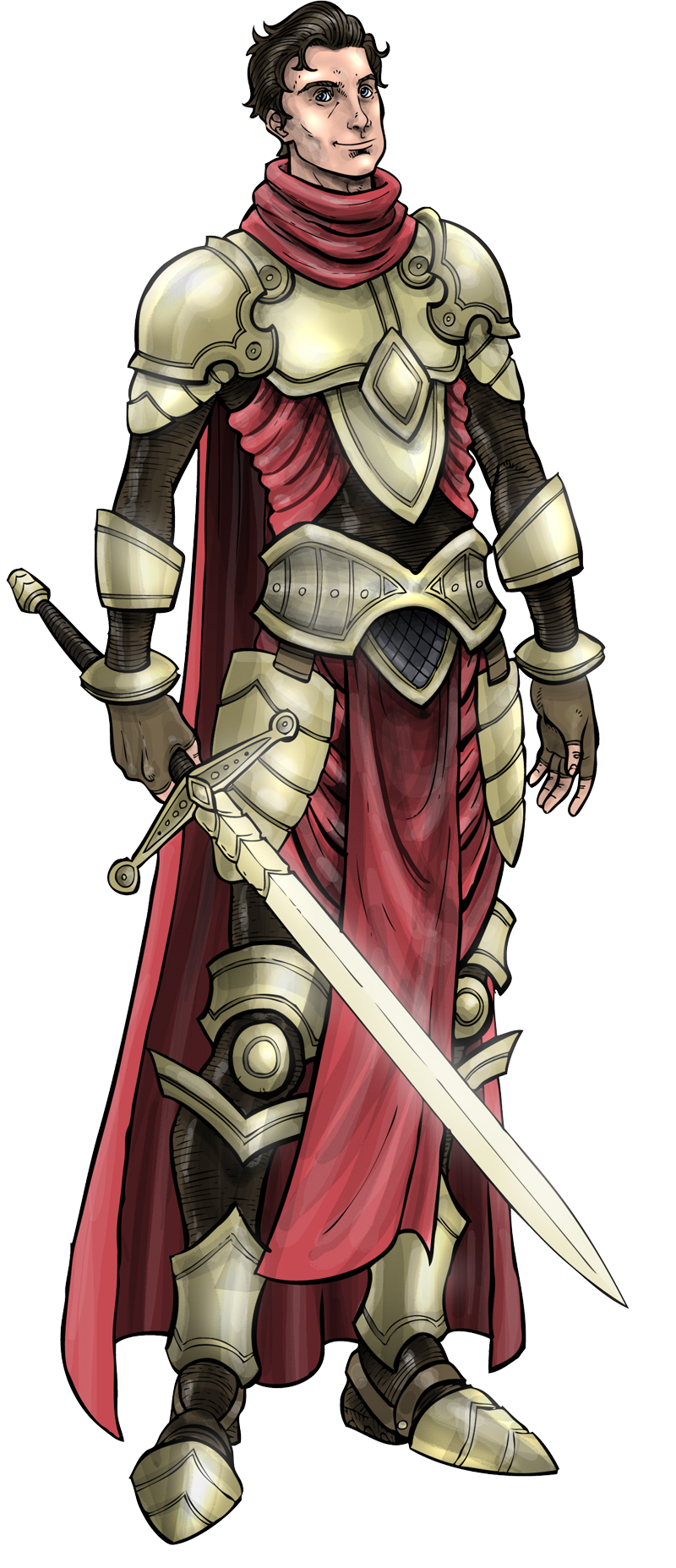 King Arthur Character Art PNG Transparent Background 800x1855px ...