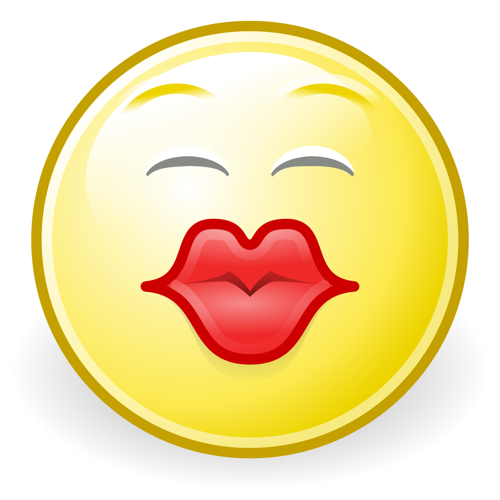 Kiss Face Smiley Free Download PNG Transparent Background 1024x1024px ...