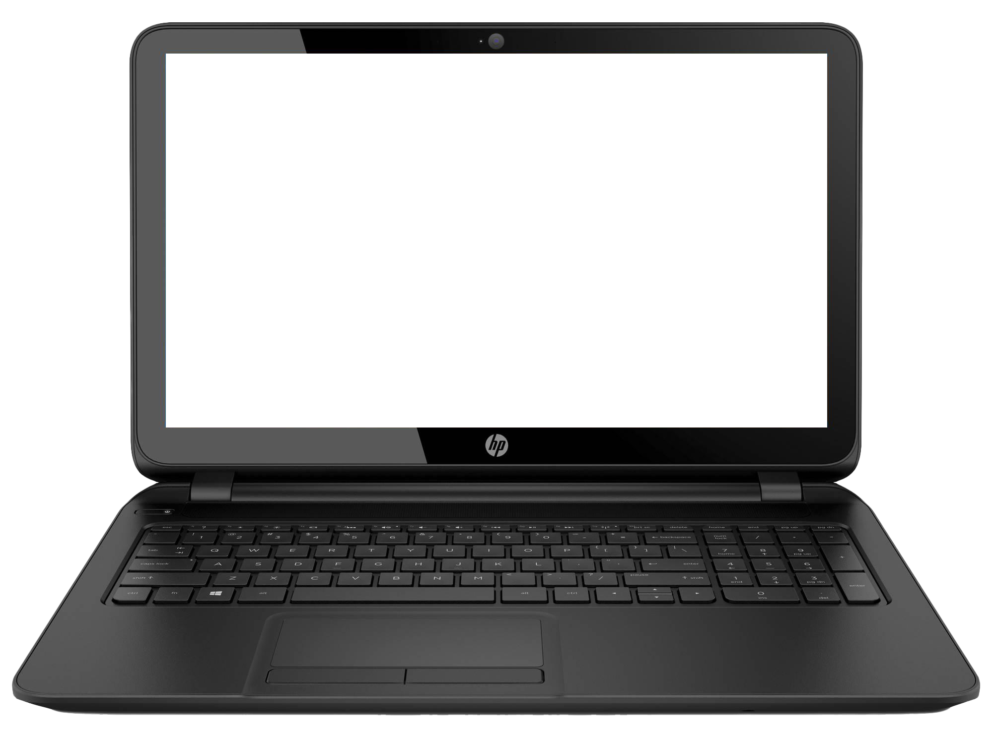 Black Hp Laptop Images With Blank Screen PNG Transparent Background ...