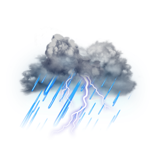 Dark Cloud Rain And Thunder Lightning Free PNG Transparent Background ...