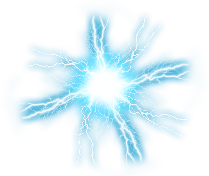 Round Big Blue Lightning Bolt Free PNG Transparent Background 685x576px ...