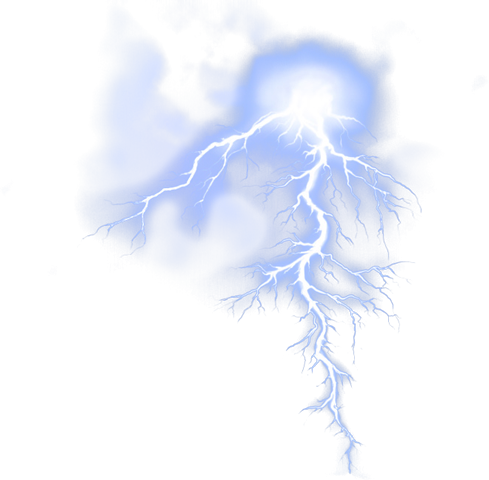 Blue Lightning Clipart PNG Transparent Background 489x480px - Filesize ...