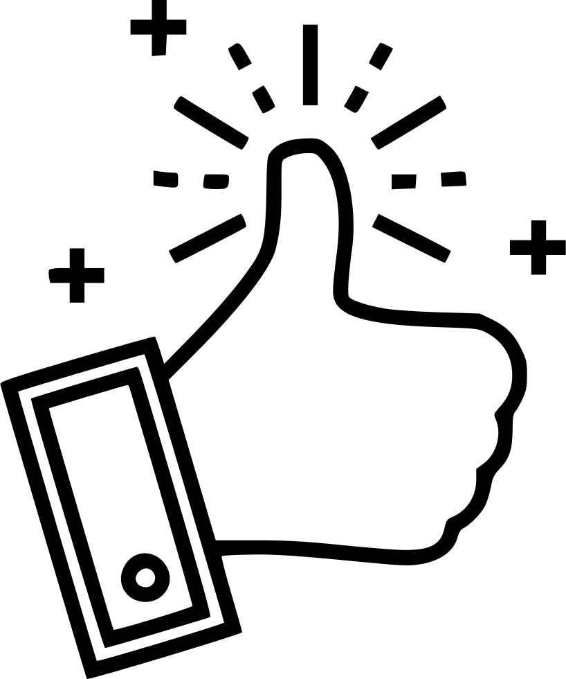 Black And White Like Button Design, Approve, Facebook, Instagram ...