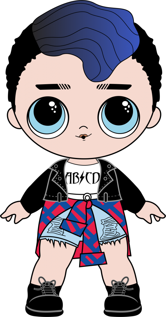 Blue Hair Rocker Lol Hd PNG Transparent Background 537x1024px ...