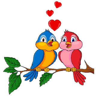 Love Birds Free Cut Out PNG Transparent Background 320x320px - Filesize ...