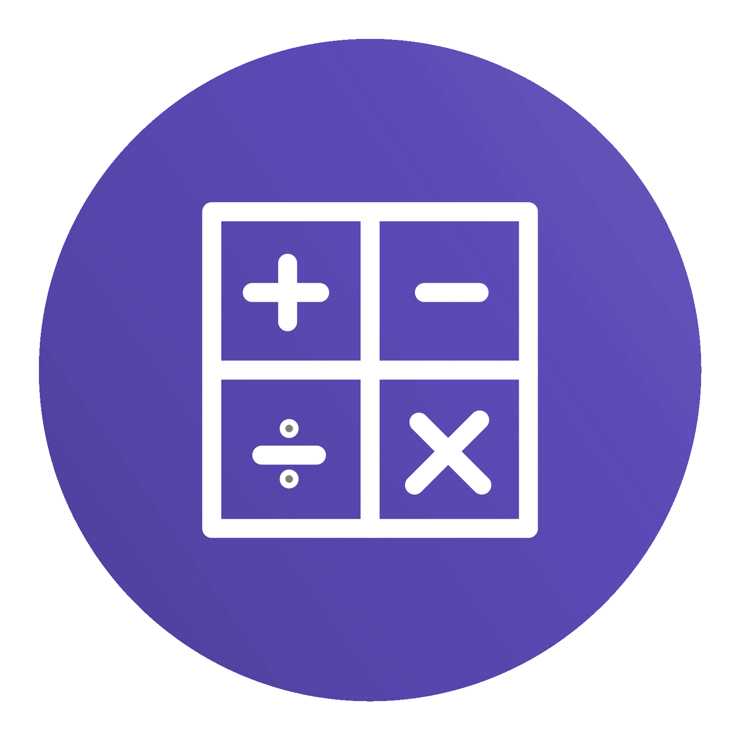 Purple Math Logo Icon Clipart PNG Transparent Background 2480x2480px ...