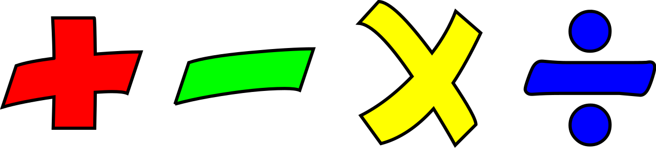 Colorful Math Hd Photo Operation, Punctuation, Addition, Subtraction ...