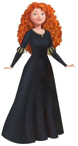 Disney Black Merida Clipart PNG Transparent Background 301x563px ...