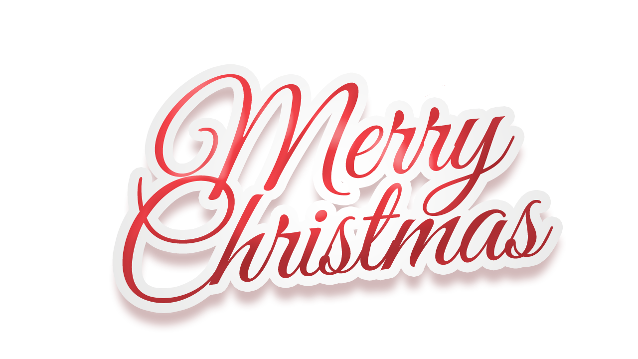 Merry Christmas Text Logo Picture PNG Transparent Background 1280x720px ...