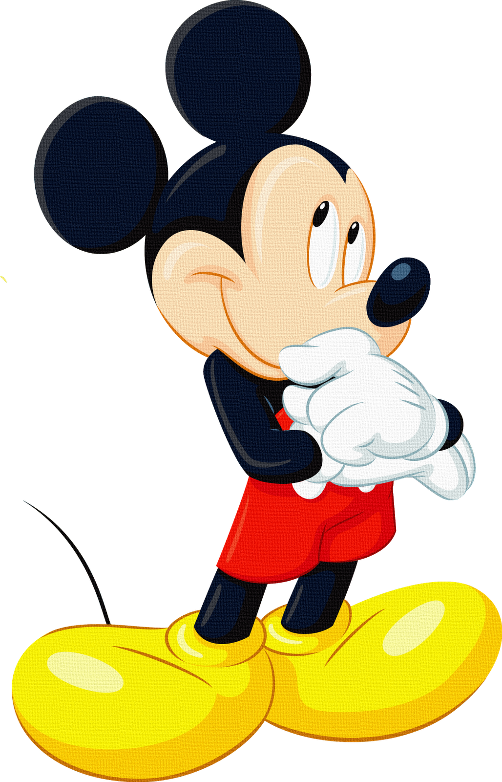 Thinking Mickey Mouse Picture Hd PNG Transparent Background 1028x1600px ...