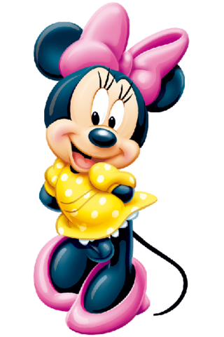 Dark And Pink Minnie Mouse PNG Transparent Background 320x480px ...