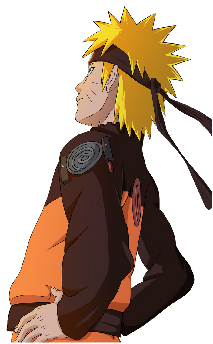Naruto Hd Uzumaki Standing Sideways PNG Transparent Background ...