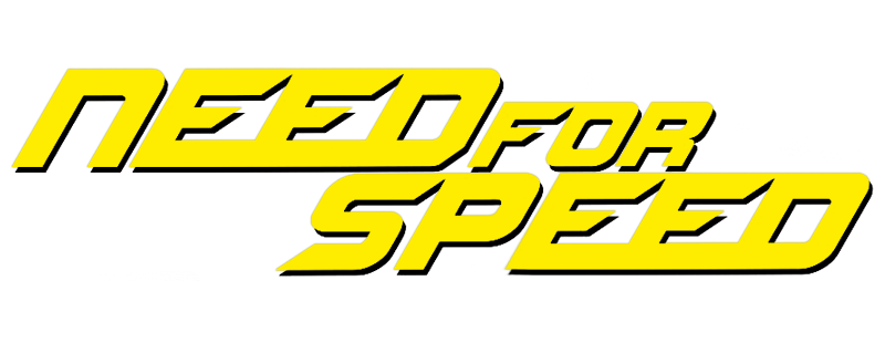Need For Speed Movie Logo Yellow Cut Out PNG Transparent Background ...
