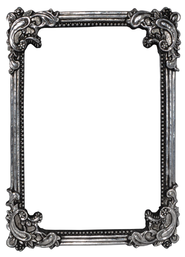Gray Metal Frame Photo, Rectangular, Design, Decor PNG Transparent ...