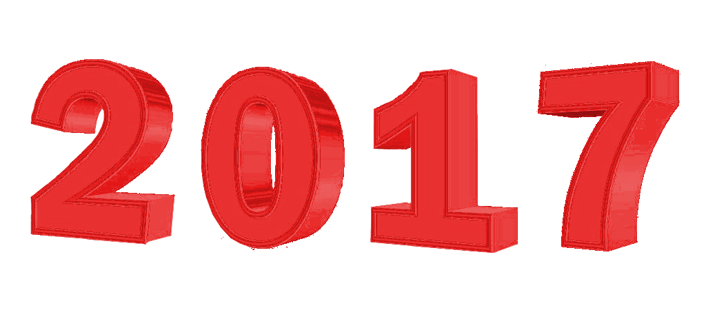 Red New Year 2017 PNG Transparent Background 1040x450px - Filesize ...