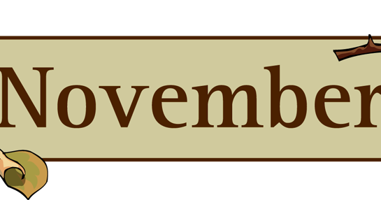 November Sign With Natural Figure PNG Transparent Background 545x286px ...