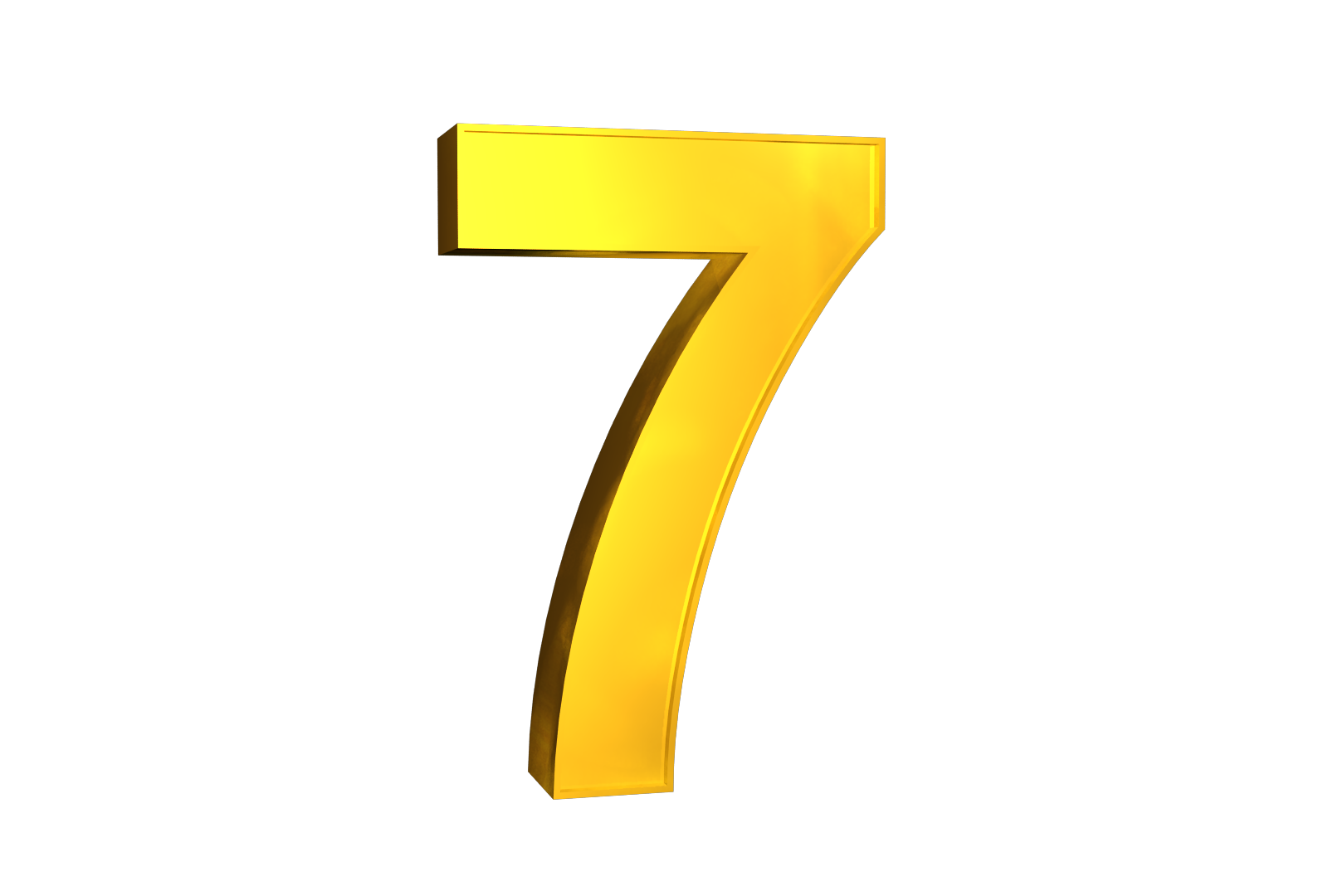 Yellow Seven Number 7 Images PNG Transparent Background 1600x1080px ...
