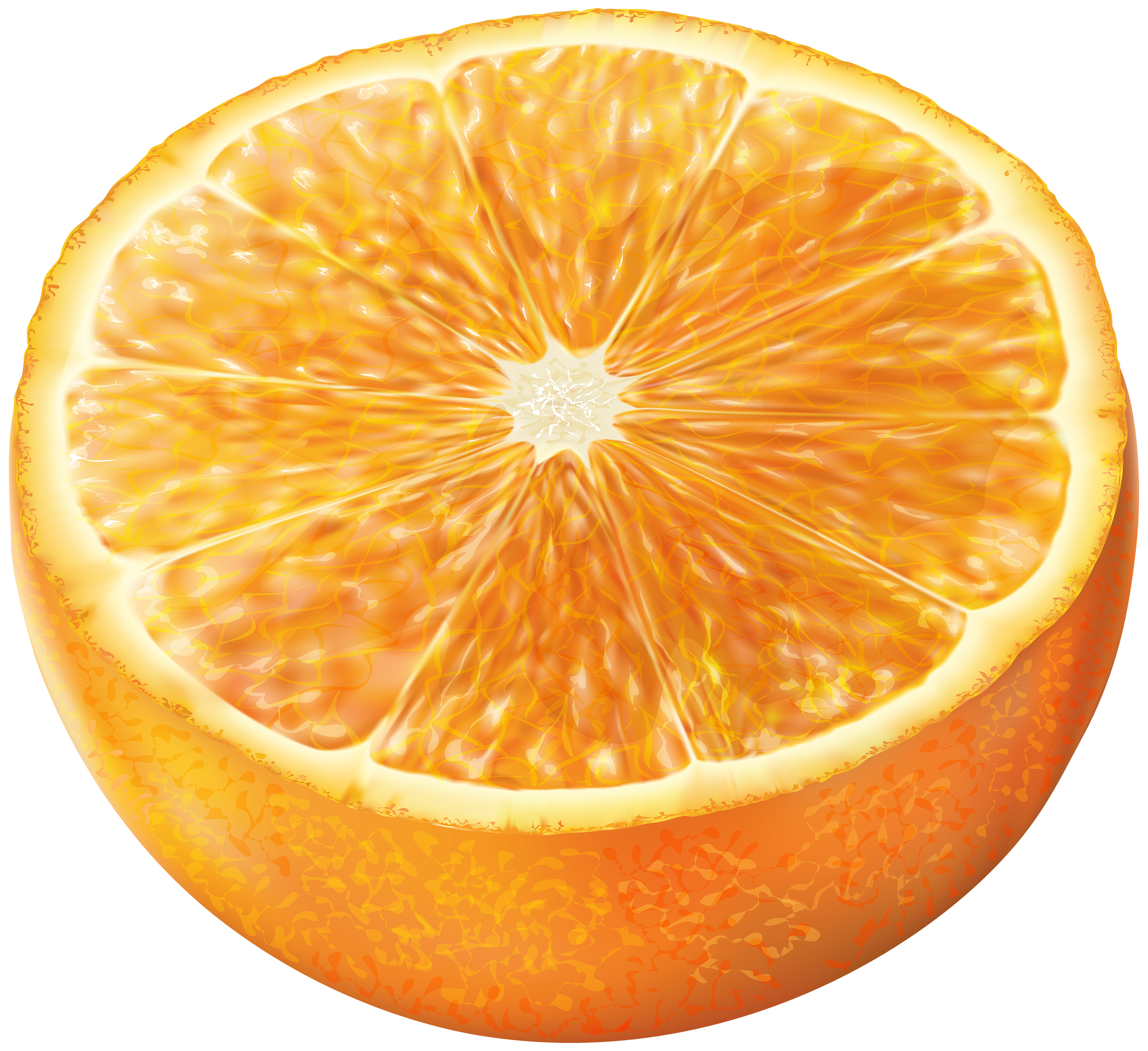 Half Orange PNG Transparent Background 3000x2748px - Filesize ...