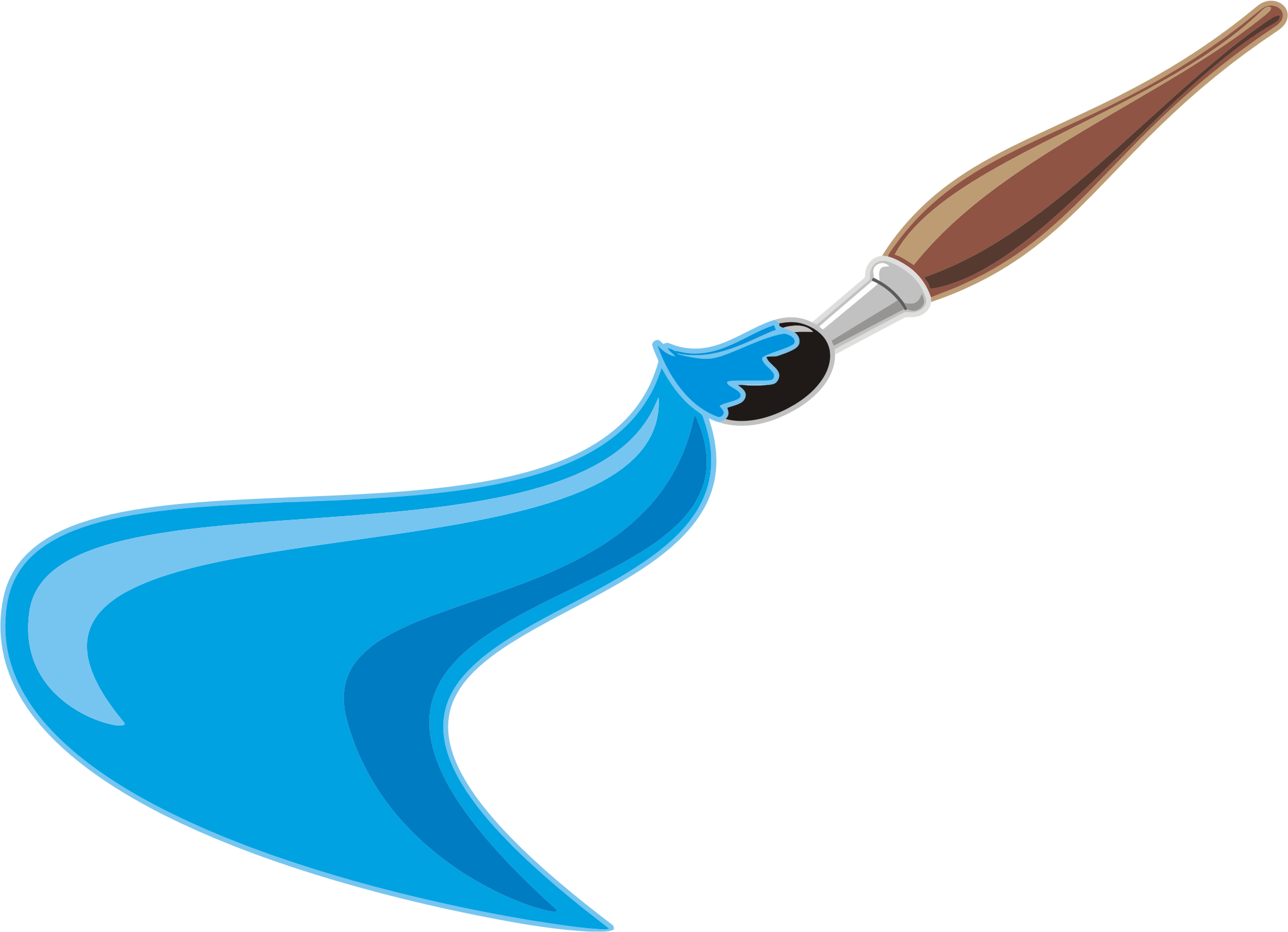 Paint Brush Pencil Blue Color PNG Transparent Background 2310x1670px ...