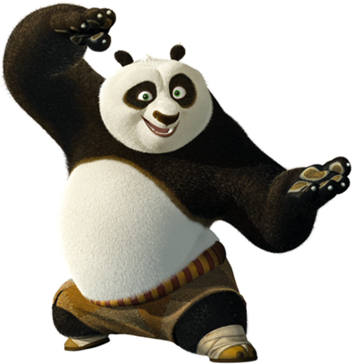 Cartoon Preparing For A Fight Panda Clipart Free Download PNG ...