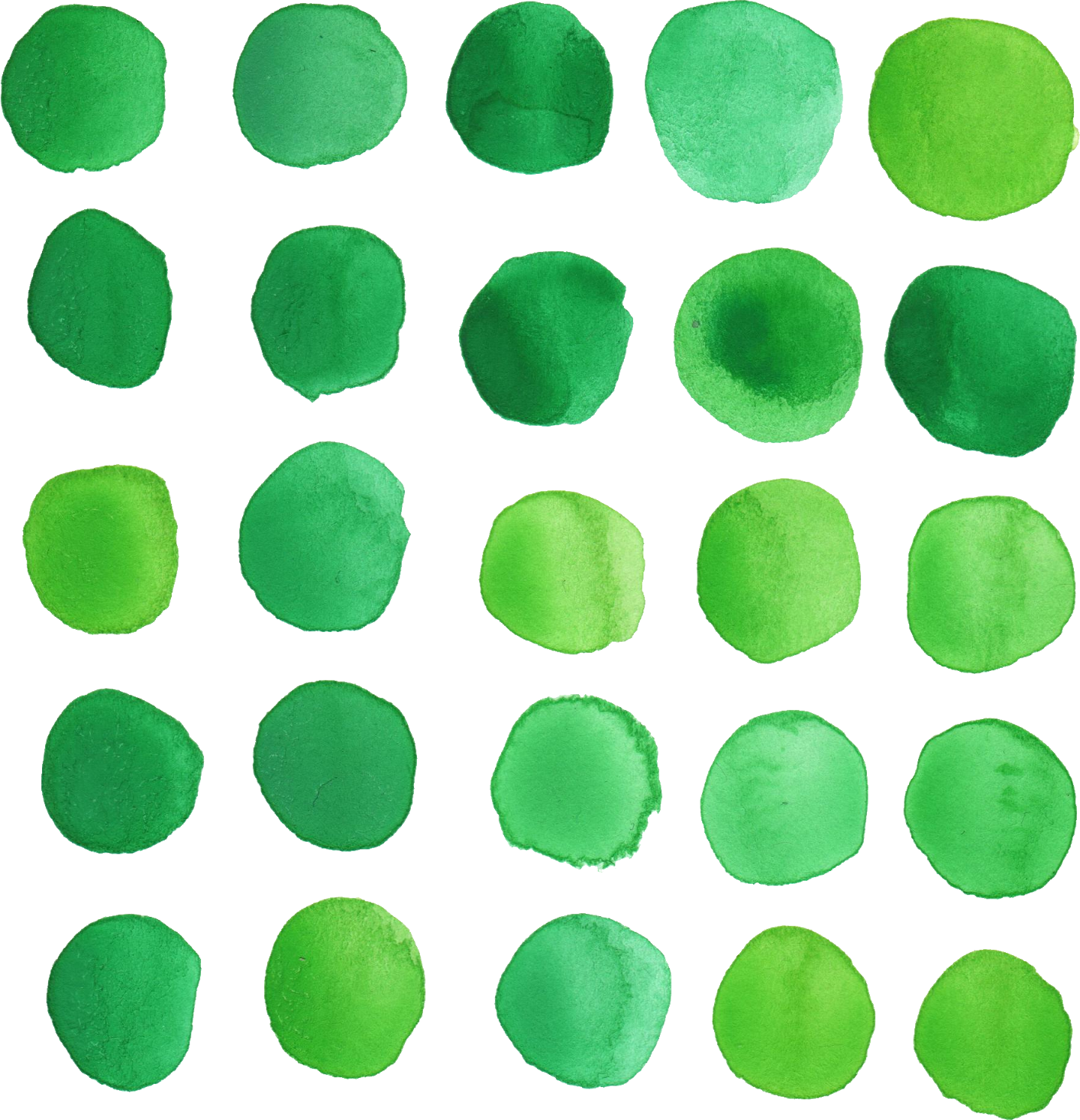 Green Watercolor Round Pattern Images Hd Download PNG Transparent ...