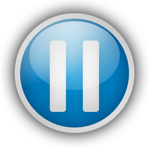 Download Pause Button Blue PNG Transparent Background 500x500px ...