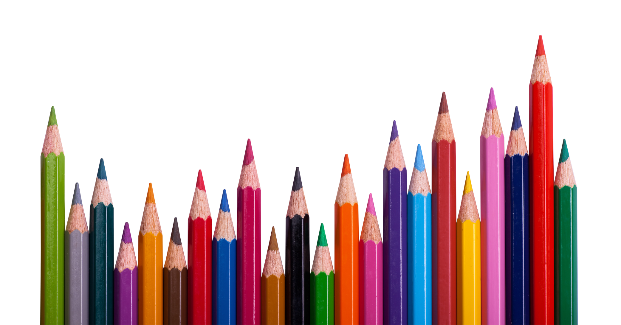 High Quality Color Pencils Free PNG Transparent Background 2083x1091px ...