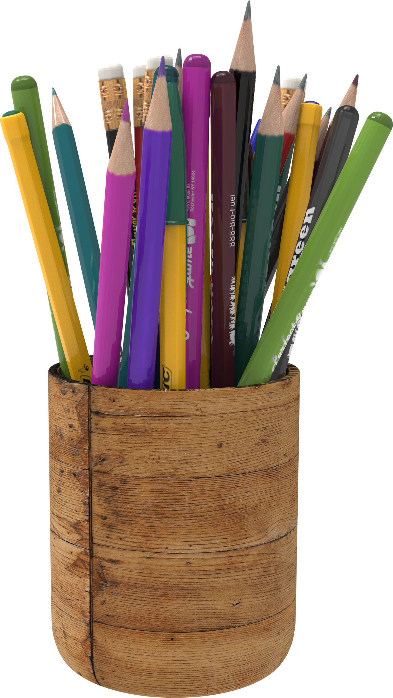 Pencil Holder With Pens Hd PNG Transparent Background 1295x2300px ...