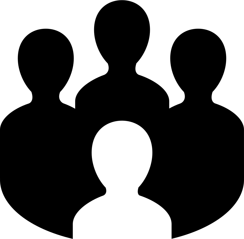 Family Contacts Person Icon, Black Image PNG Transparent Background ...