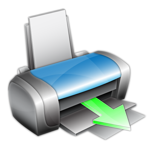 Printer Free Cut Out PNG Transparent Background 512x512px - Filesize ...