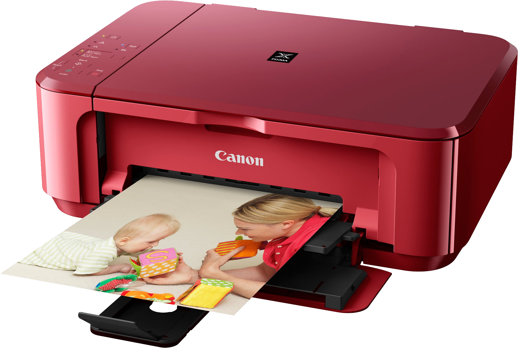 Red Canon Printer Picture PNG Transparent Background 1774x1191px ...