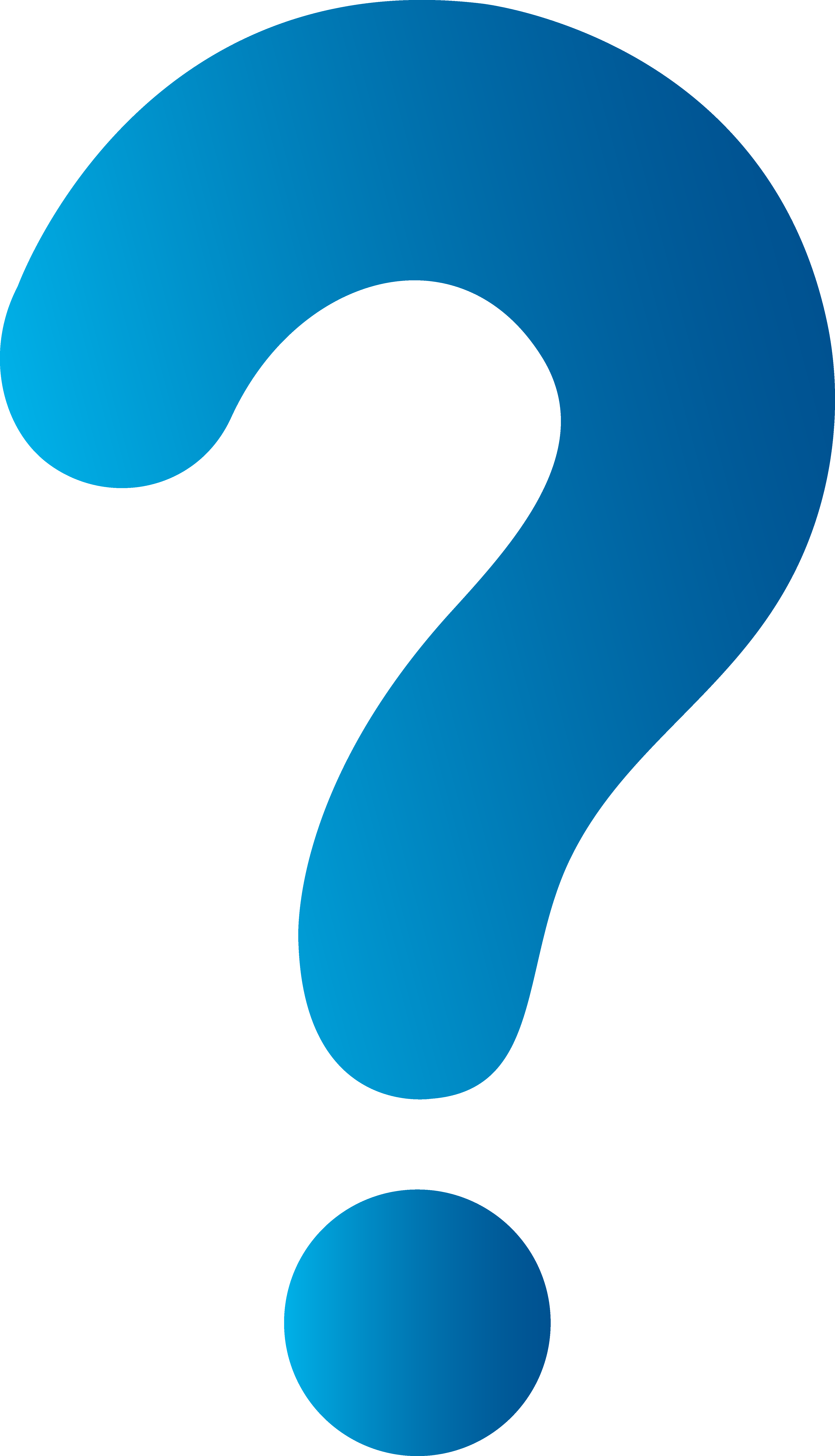 Bold Blue Question PNG Transparent Background 4429x7723px - Filesize ...
